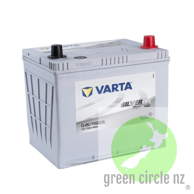 Varta Q85 Stop Start Car battery 660cca EFB – Green Circle NZ