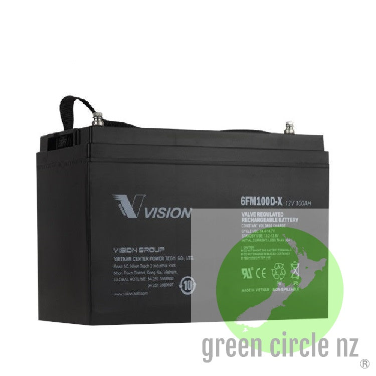 12v 100Ah Fire System battery – Green Circle NZ