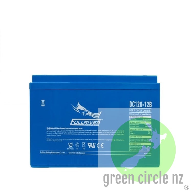 12v 120Ah AGM Deep Cycle battery DC120-12 – Green Circle NZ